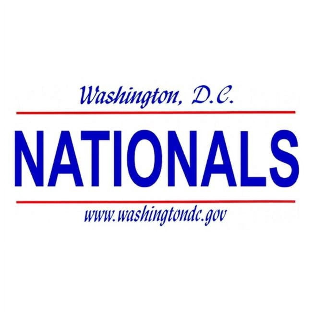 Washington DC State Background License Plates- Nationals 6 x 12 ...