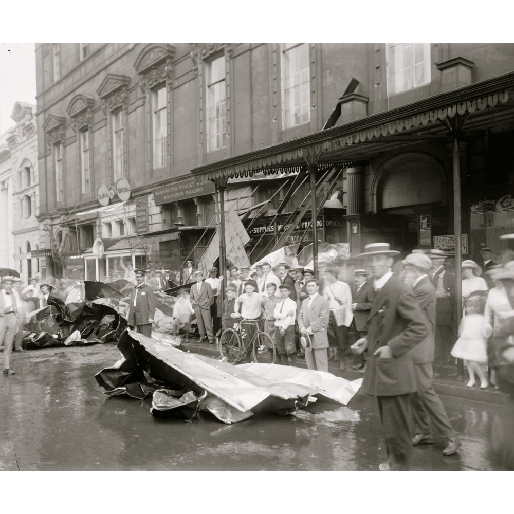 Washington DC Wind storms rips roofs and facades Poster Print (24 x 36 ...