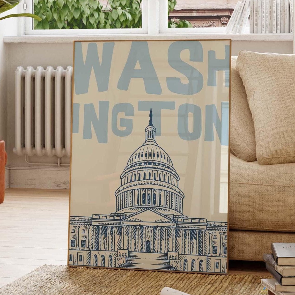 Washington Dc Capitol Building Wall Art, Modern Print, Us Capitol ...