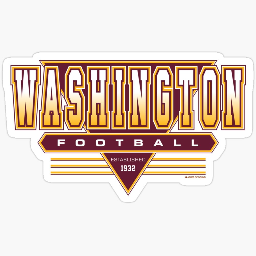 Washington Football Retro, Vintage Commanders Inspired 90S Sticker ...