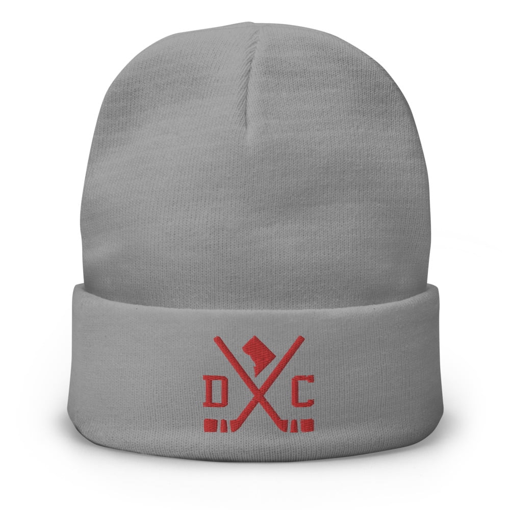 Washington Hockey Sticks Retro DC Winter Beanie Cap Hat (Gray ...