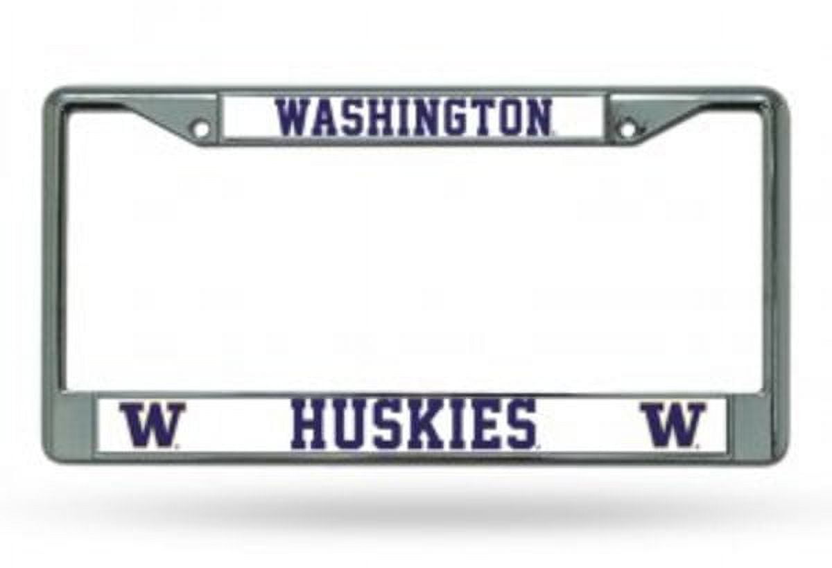 Washington Huskies Chrome License Plate Frame - Walmart.com
