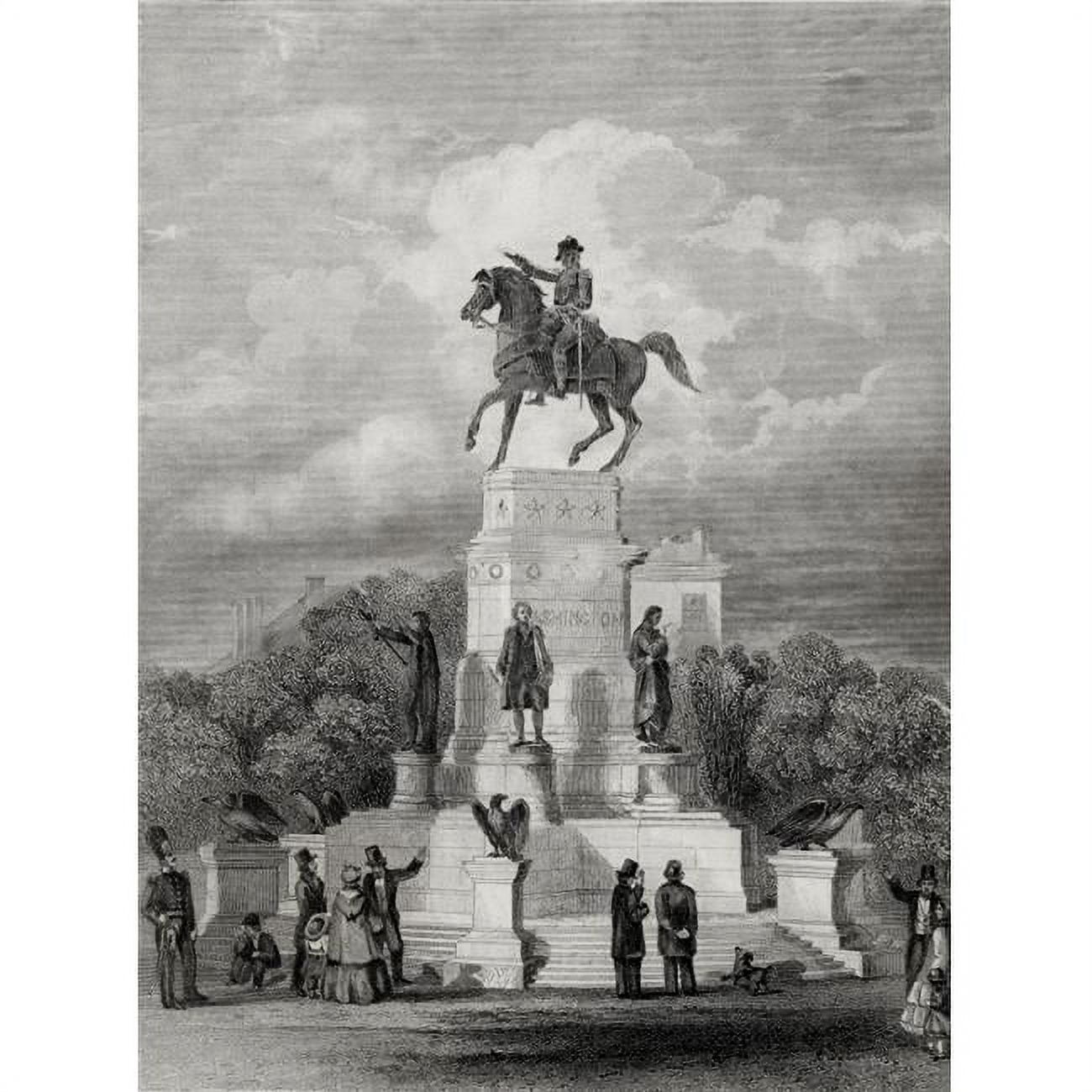 Washington Monument At Richmond Virginia USA George Washington 1732 ...
