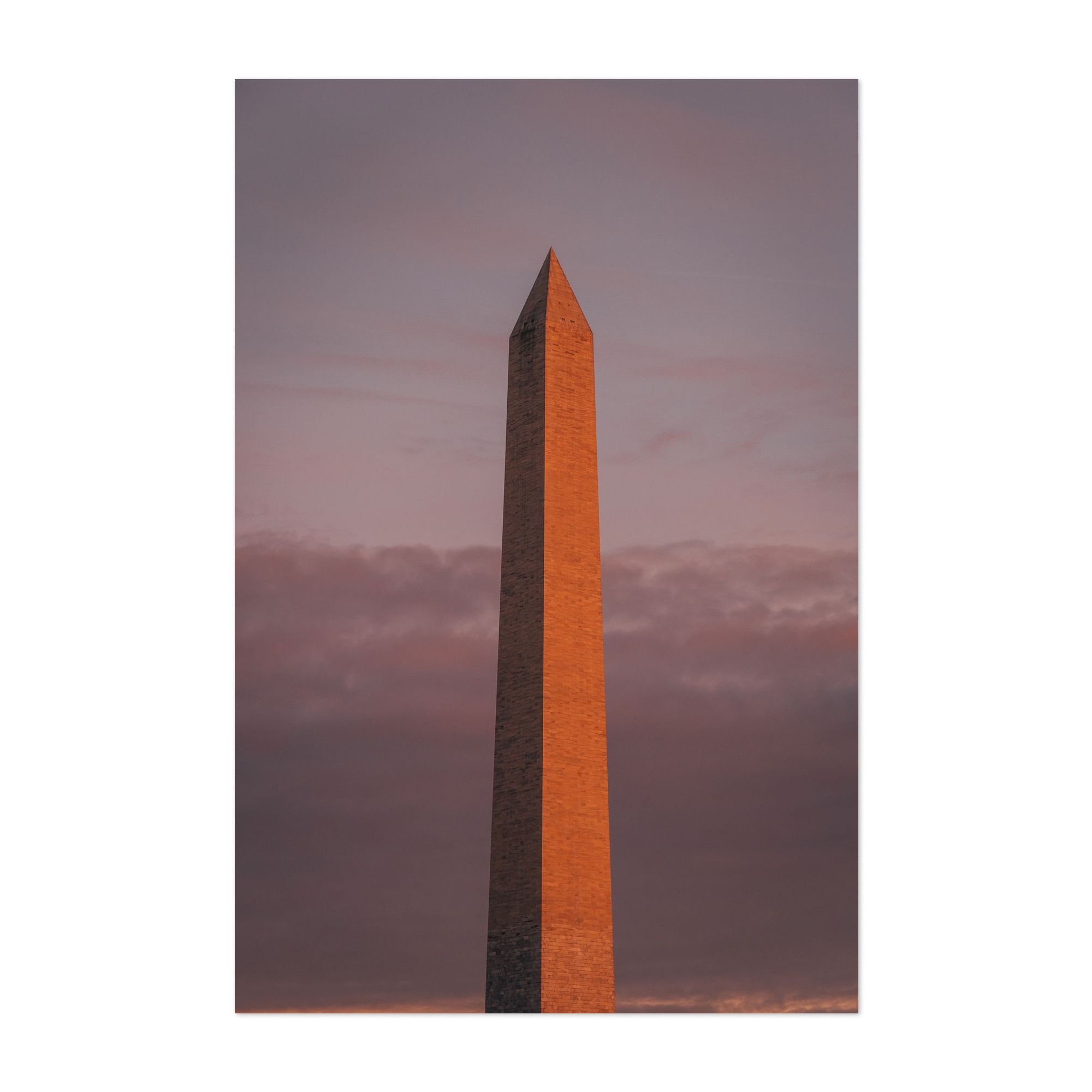 Washington Monument Sunset - Washington District of Columbia ...