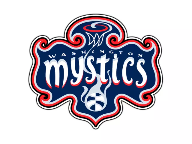 Washington Mystics Logo Wbasketball Waterproof Sticker Phone Decal ...