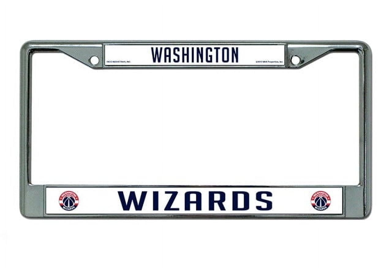 Washington Basketball Wizard's Car Frame - Chrome Metal License Plate ...