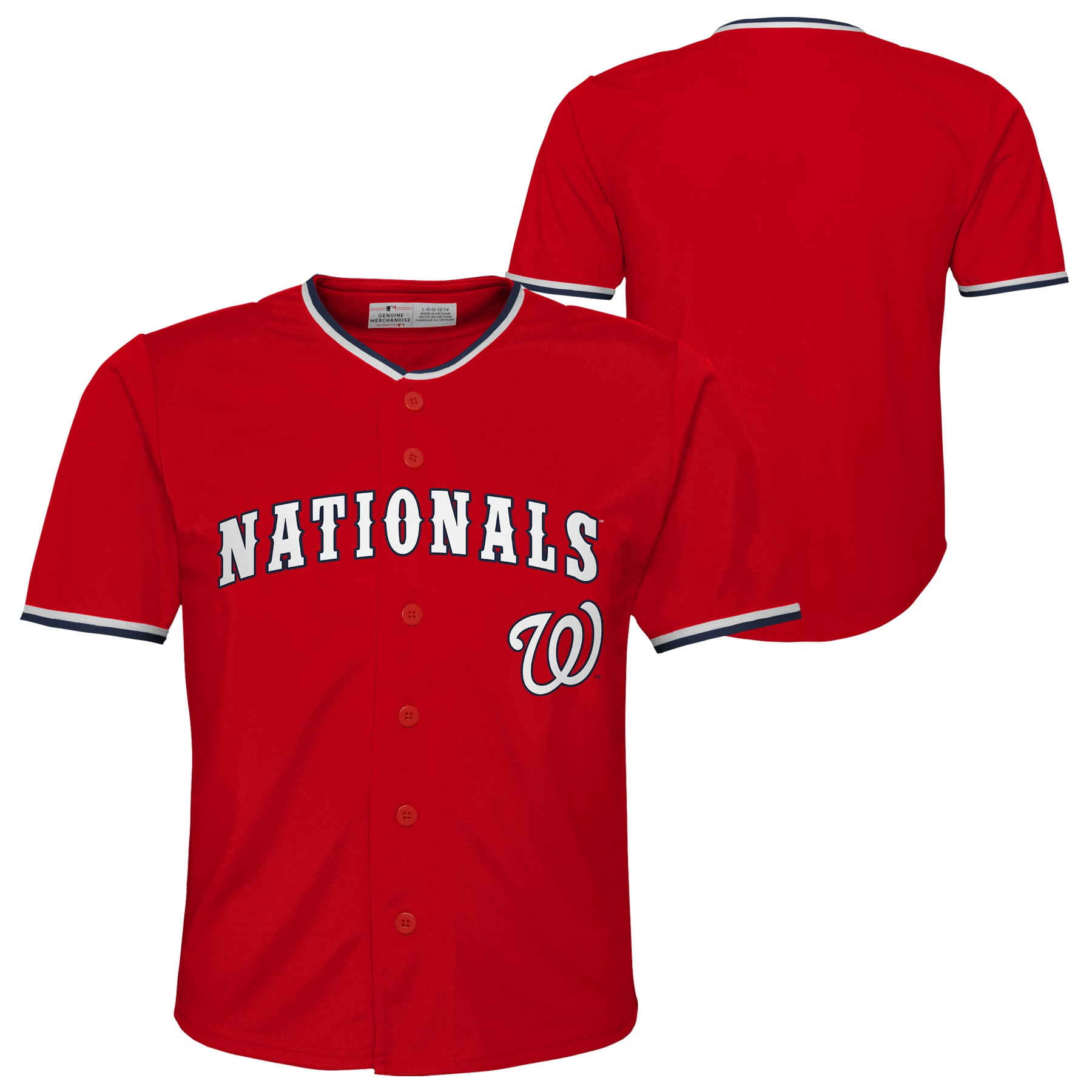 Washington Nationals MLB Boys Team Jersey - Walmart.com