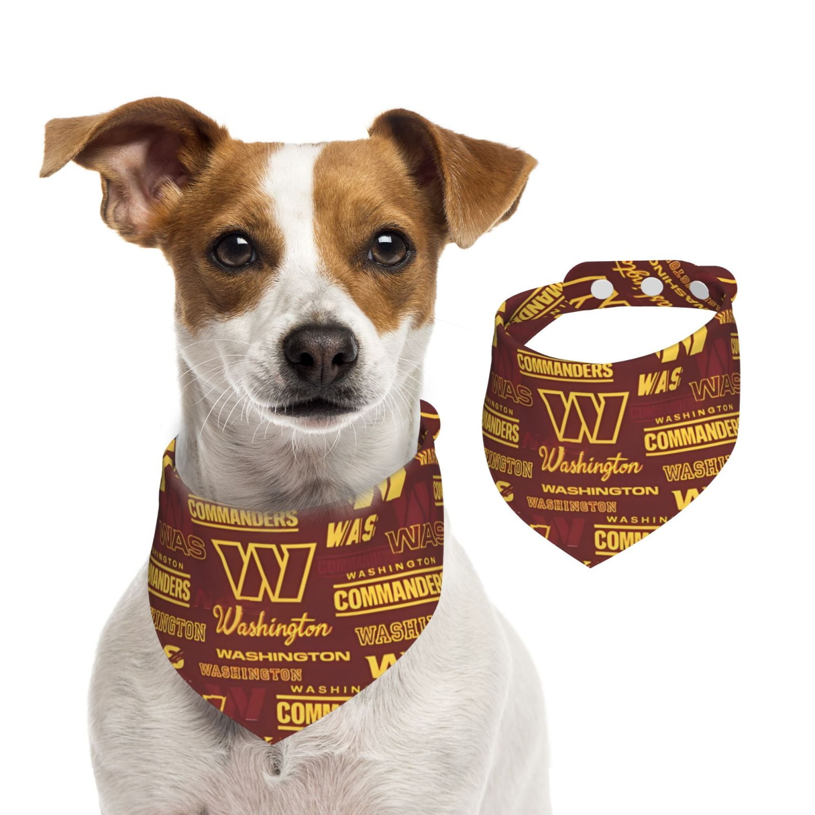 Washington Pet Cotton Double sided Scarf Bibs Adjustable circumference ...
