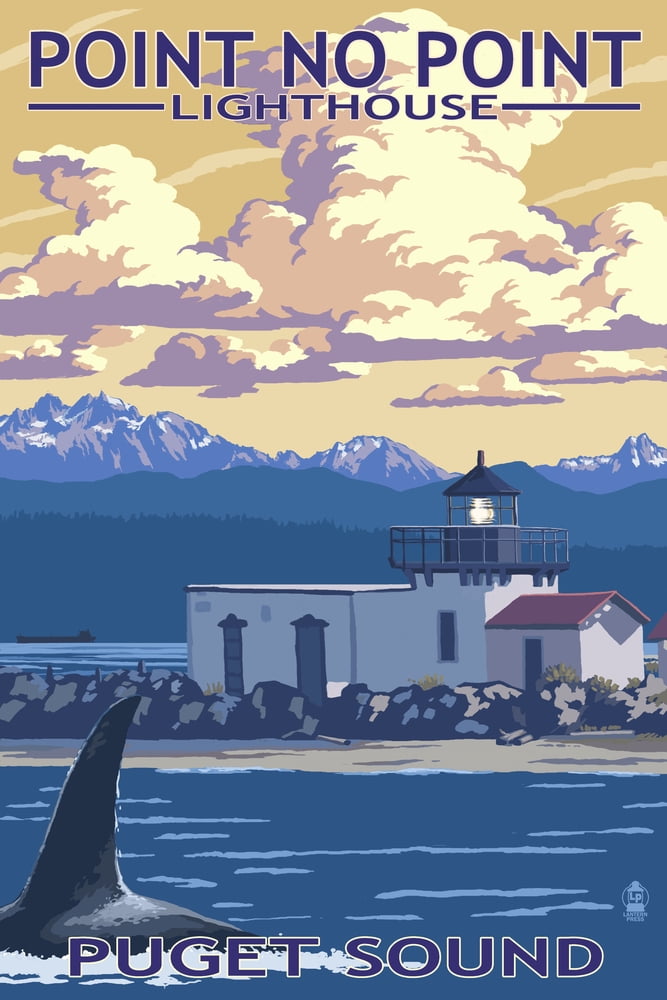 Washington, Point No Point Lighthouse (16x24 Giclee Gallery Art Print ...