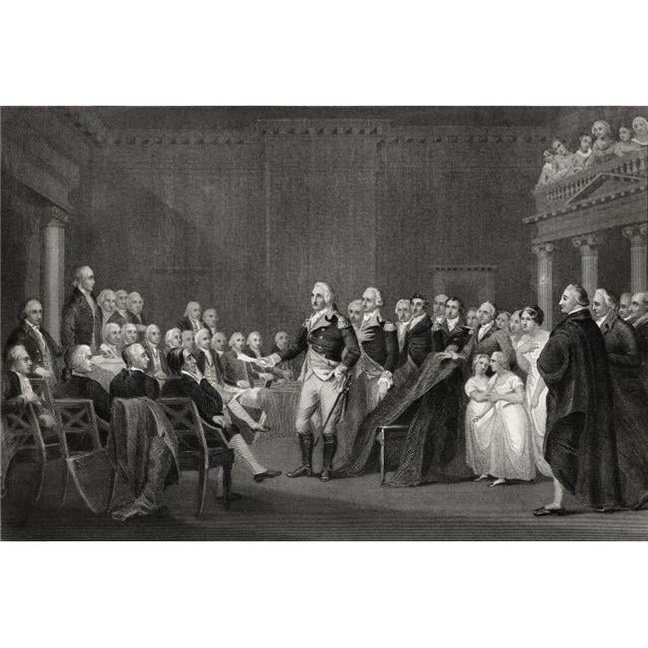 Washington Resigning His Commission At Annapolis 23 December 1783 ...