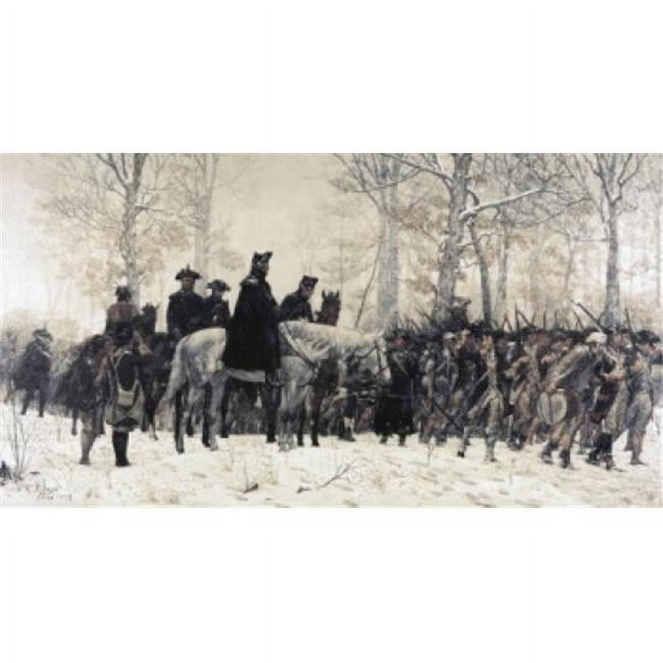 Washington Reviewing His Troops At Valley Forge William T. Trego, 1859 ...