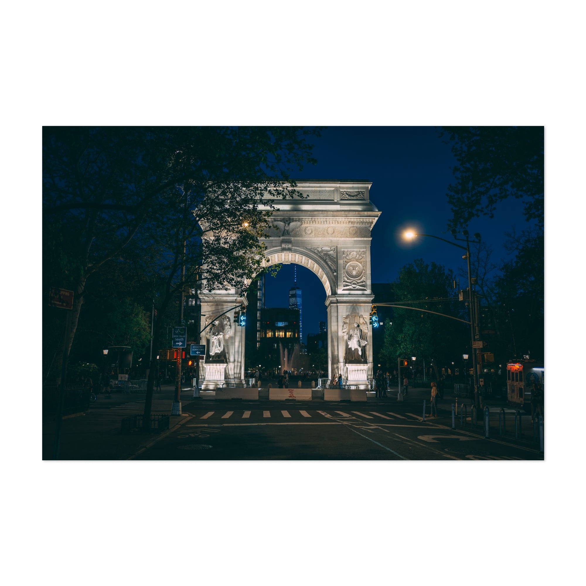 Washington Square Arch at night - Manhattan New York Photography ...