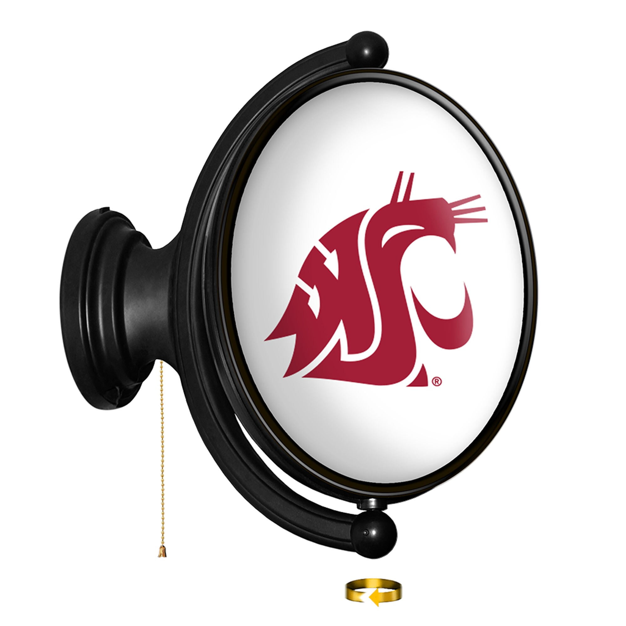 Washington State Cougars Logo 21'' x 23'' Rotating Lighted Wall Sign ...