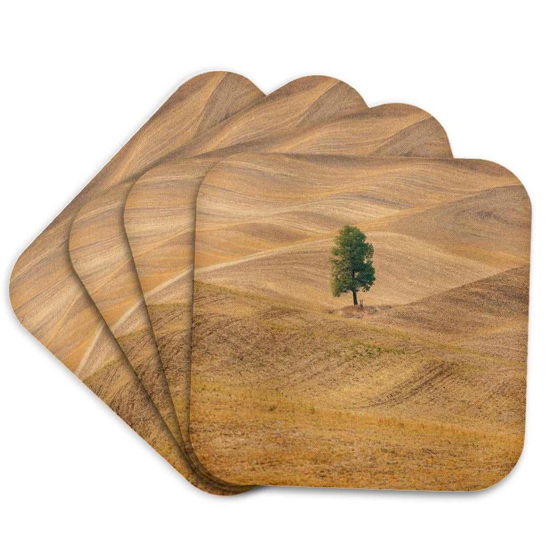 3drose, Washington State, Palouse. Lone Tree in Rolling Field., Set of ...