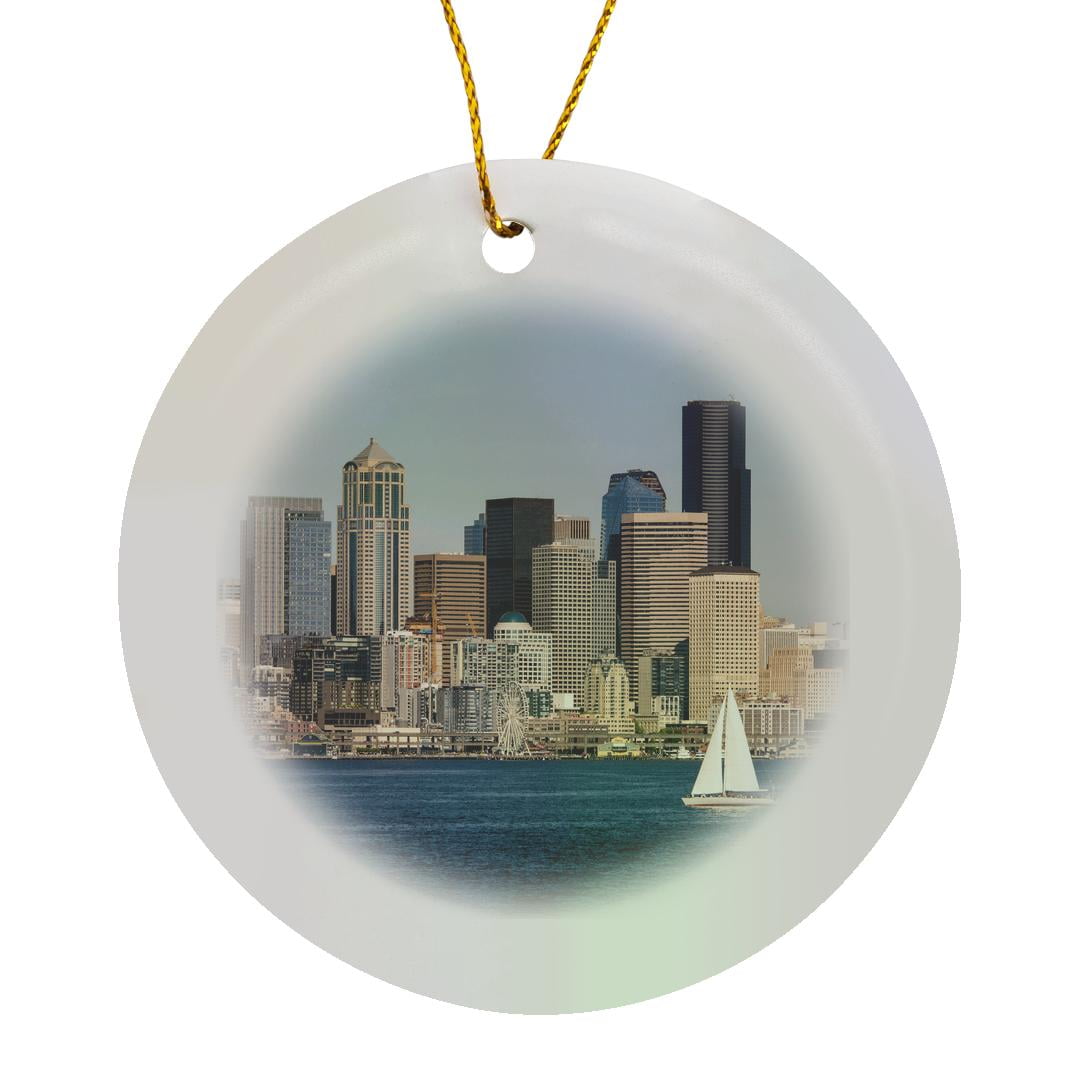 3drose, Washington State, Seattle. Puget Sound, Downtown and Waterfront ...