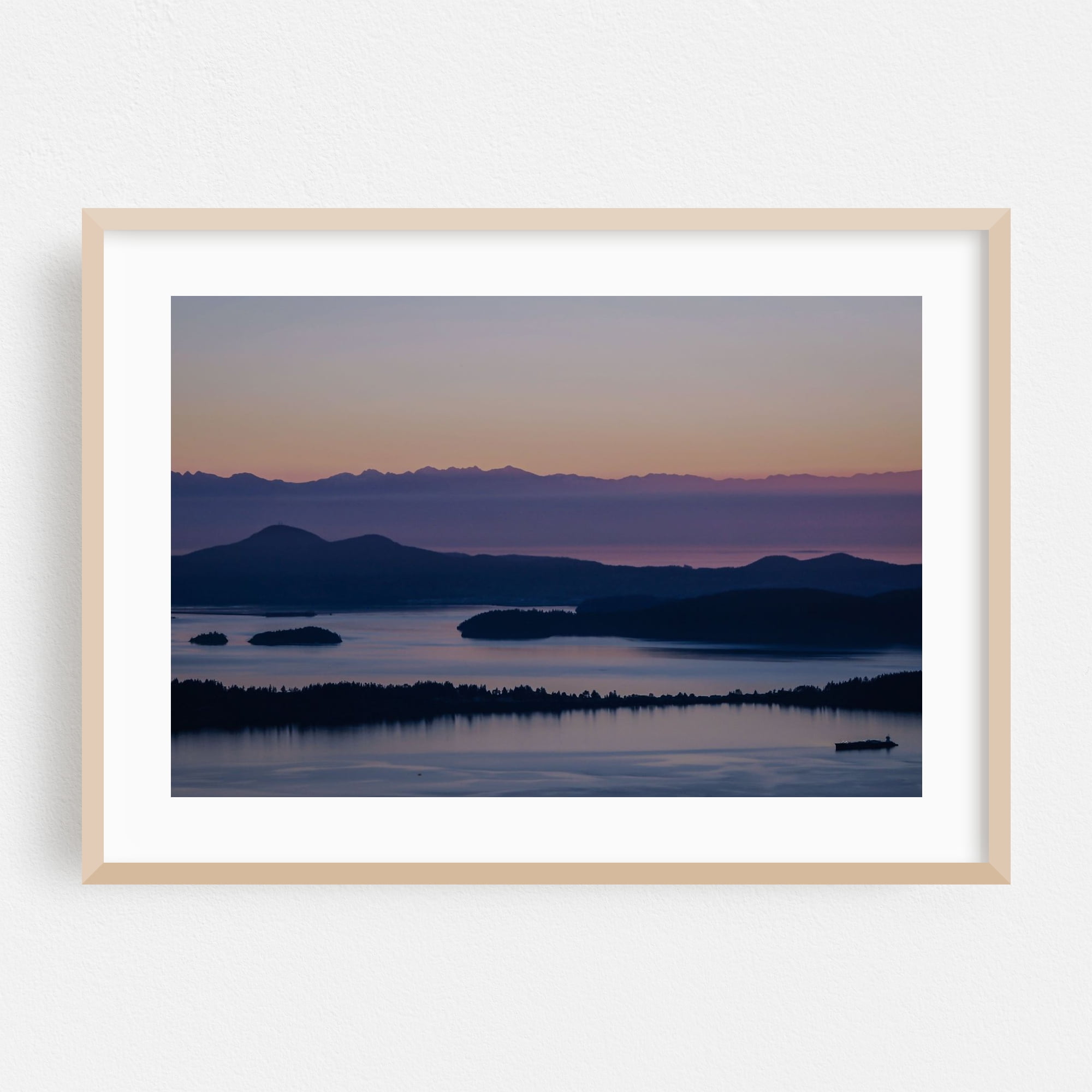 Washington Tranquil Twilight Over Samish Bay - Bellingham Washington ...