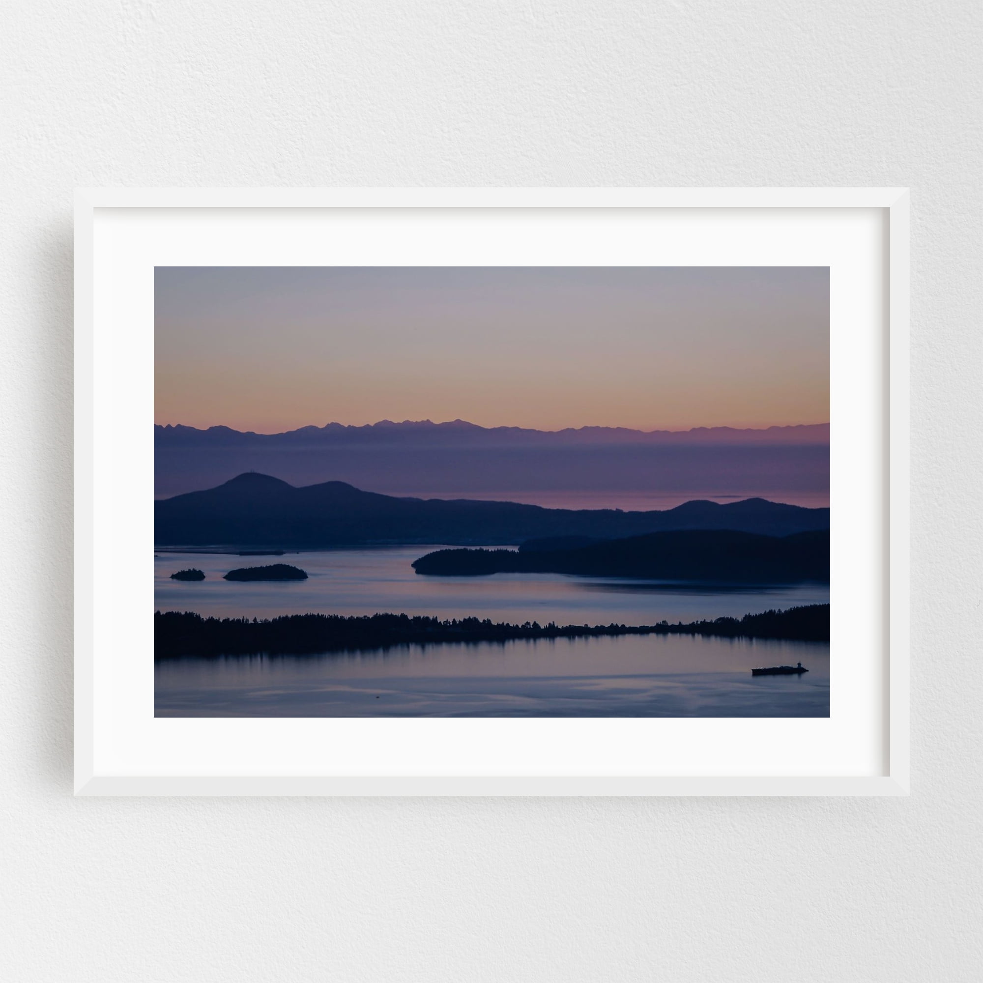 Washington Tranquil Twilight Over Samish Bay - Bellingham Washington ...