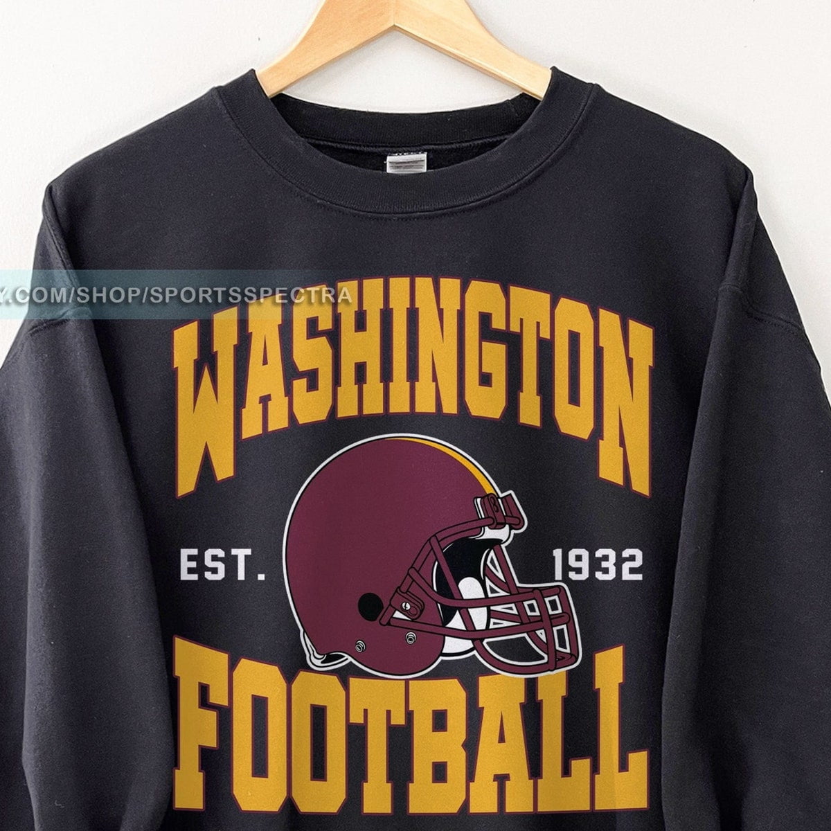 Washington Vintage Sweatshirt, Washington Crewneck Commander Sweater ...