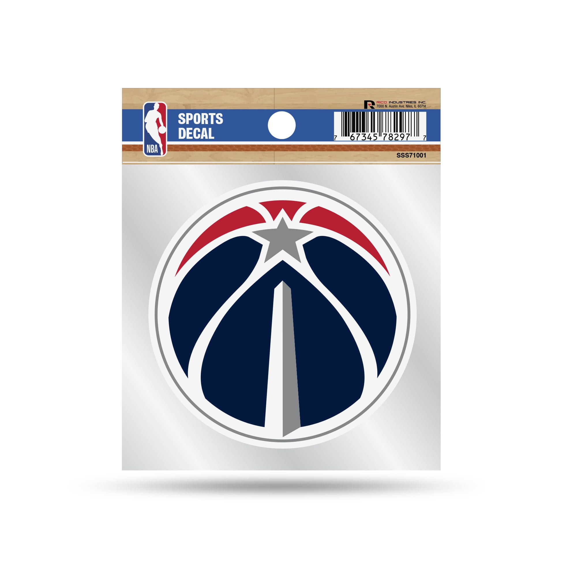 Wizards Clear Backer Decal W/ Primary Logo (4"X4") - Walmart.com