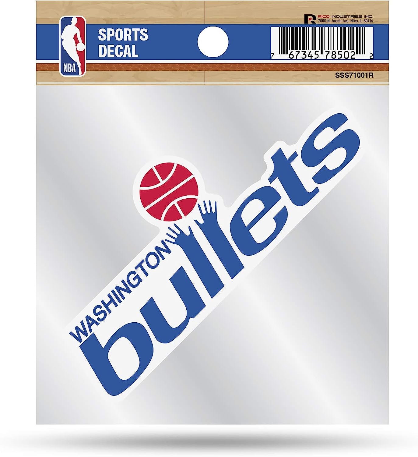 Washington Wizards 4x4 Inch Die Cut Decal Sticker, Retro Logo, Clear ...