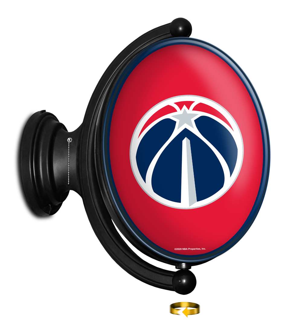 Washington Wizards: Original Oval Rotating Lighted Wall Sign - Walmart.com