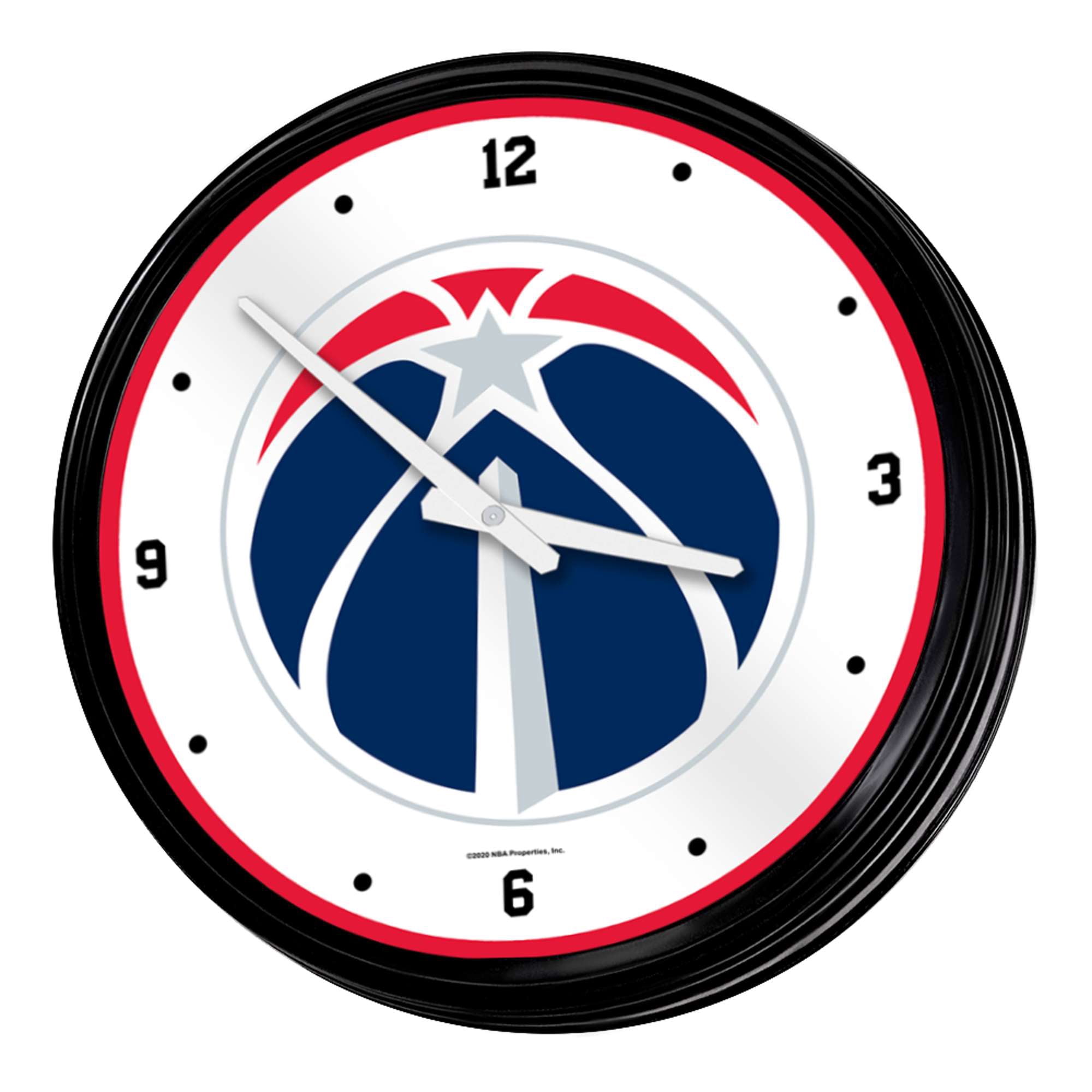 Washington Wizards 18.75" Retro Lighted Wall Clock - Walmart.com