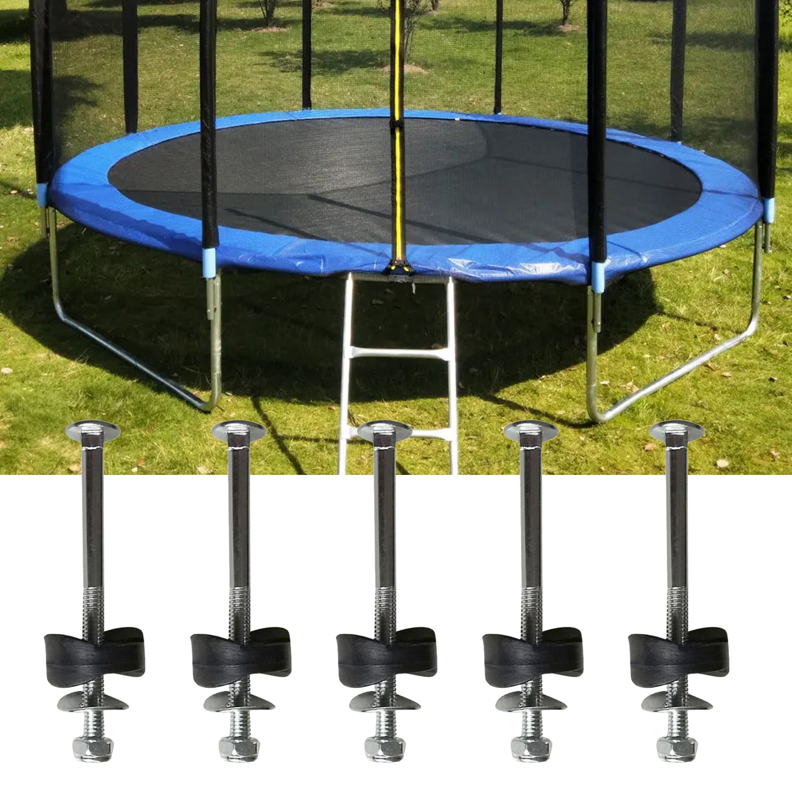 Washranp 10/12Pcs Childrens Trampoline Screw,Easy Assembly Anti ...