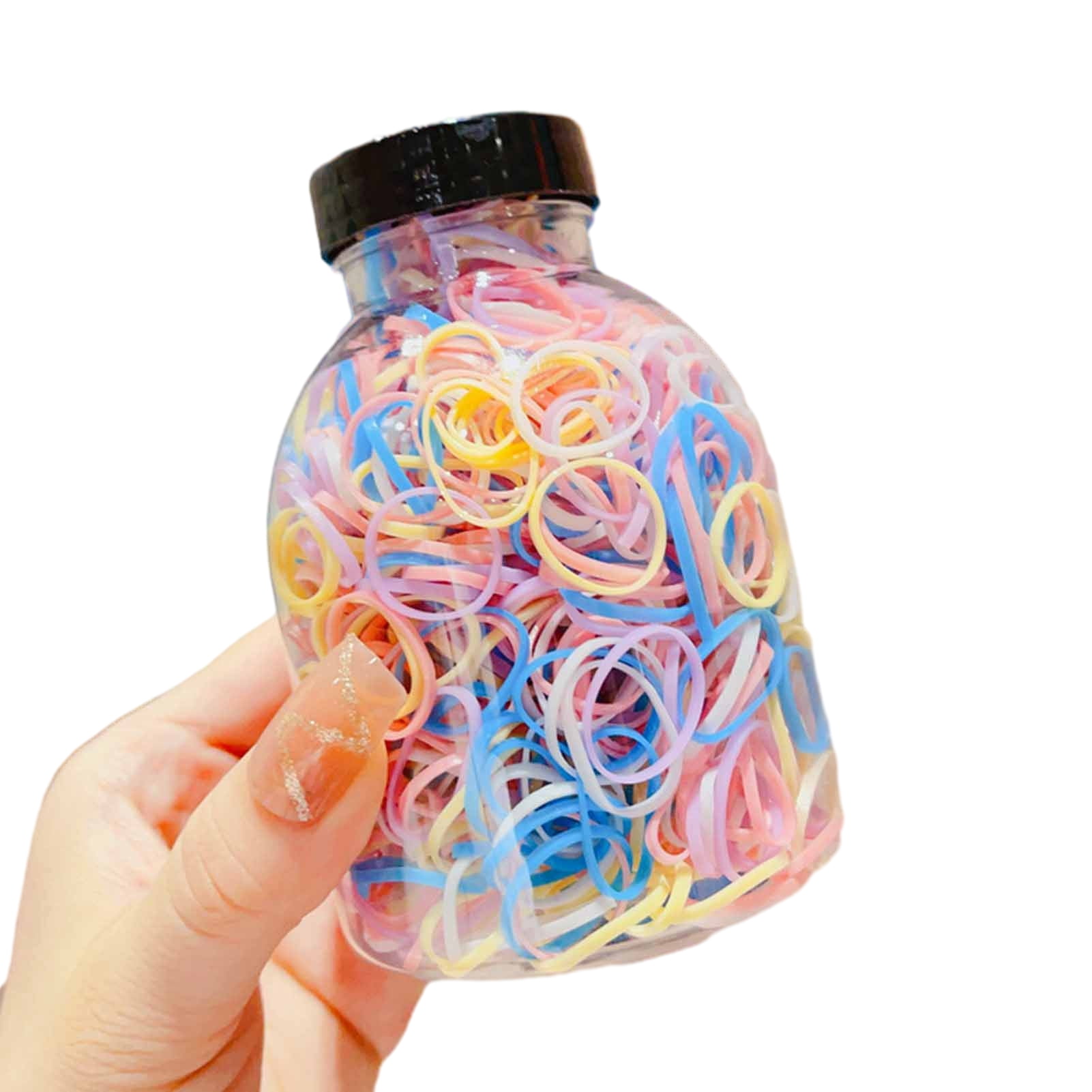 Washranp 1000Pcs Disposable Hair Tie,Multi Colors Mini Hair Rubber ...