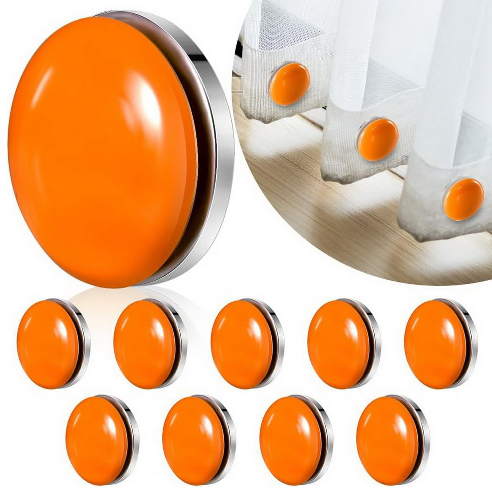 Washranp 10Pcs Magnetic Curtain Weights,Waterproof Heavy Duty Drapery ...