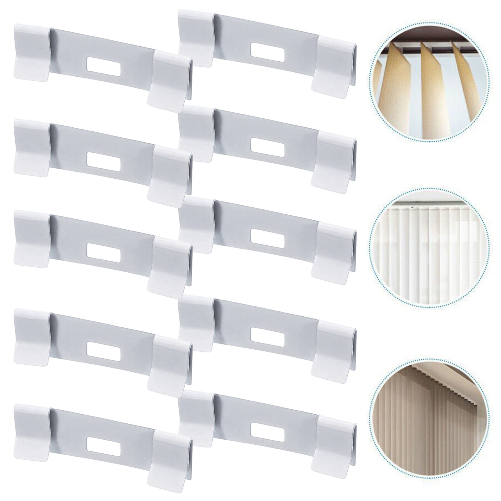 Washranp 10Pcs Window Vertical Blind Repair Easy to Install Metal White ...