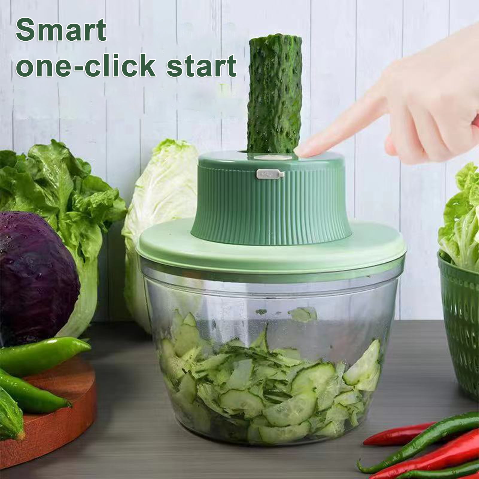 Washranp 135.27oz Electric Salad Spinner,Multifunctional USB Chargeable ...
