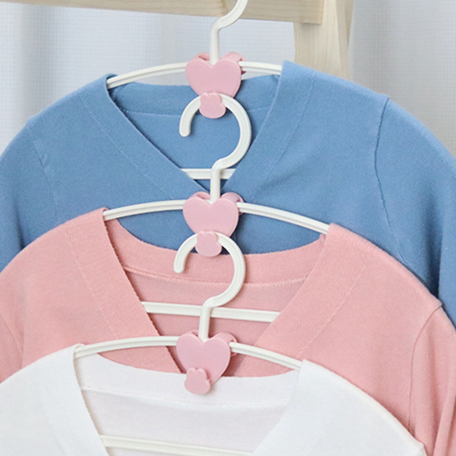 Washranp 18Pcs Space Saving Hanger Hooks,Heavy Duty Clothes Hanger ...