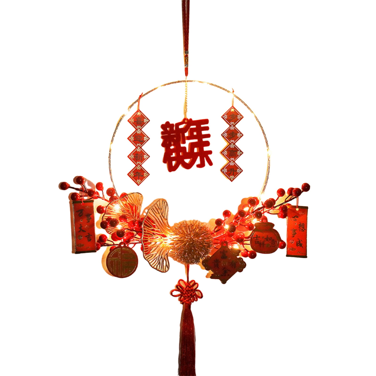 Washranp 2024 Chinese New Year Decorations,Traditional Red Fu Character ...