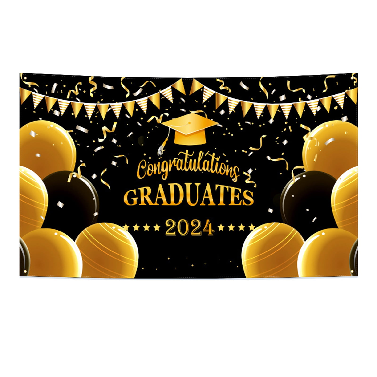 Washranp 2024 Happy Graduation Backdrop,71*45 Inch Large Graduation ...