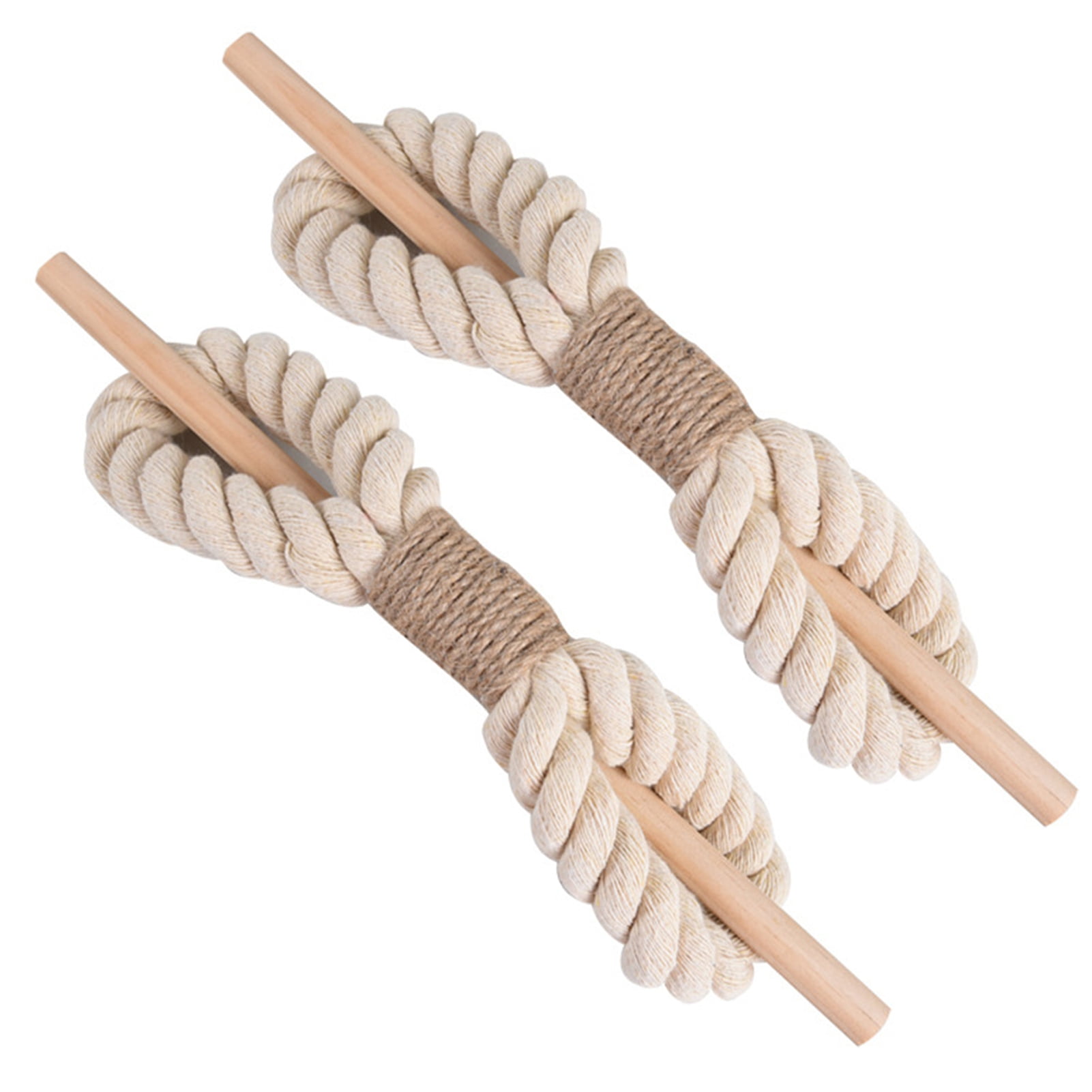 Washranp 2Pcs Boho Curtain Holdbacks,Farmhouse Rope Cotton Tie Backs ...