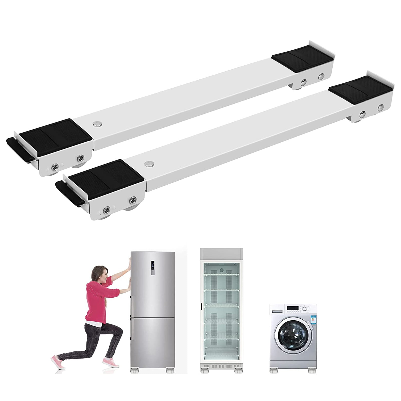 Washranp 2Pcs Furniture Washing Machine Moving Bases with Locking Brake ...