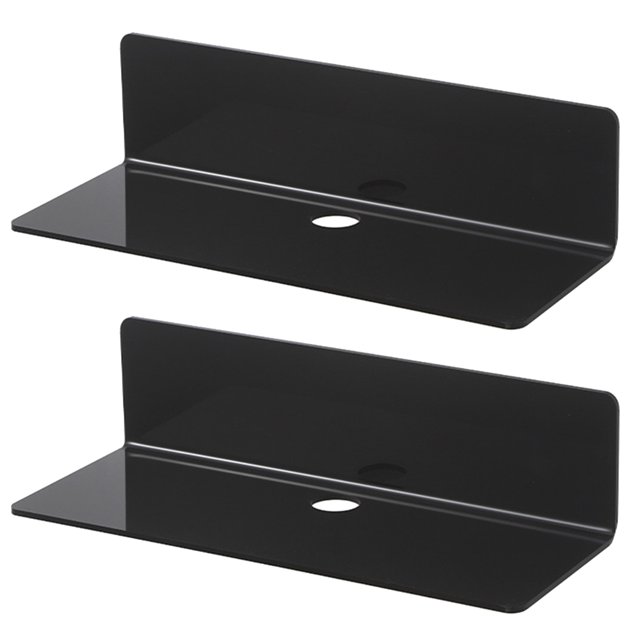 Washranp 2Pcs Small Floating Wall Shelves,Acrylic Floating Shelf with ...