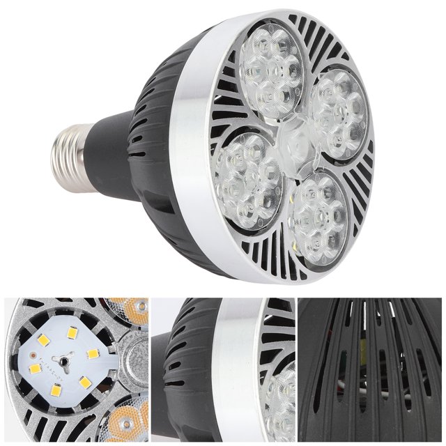 Washranp 35W PAR30 Long Neck LED Spotlight, E27 Base, Indoor Floodlight ...