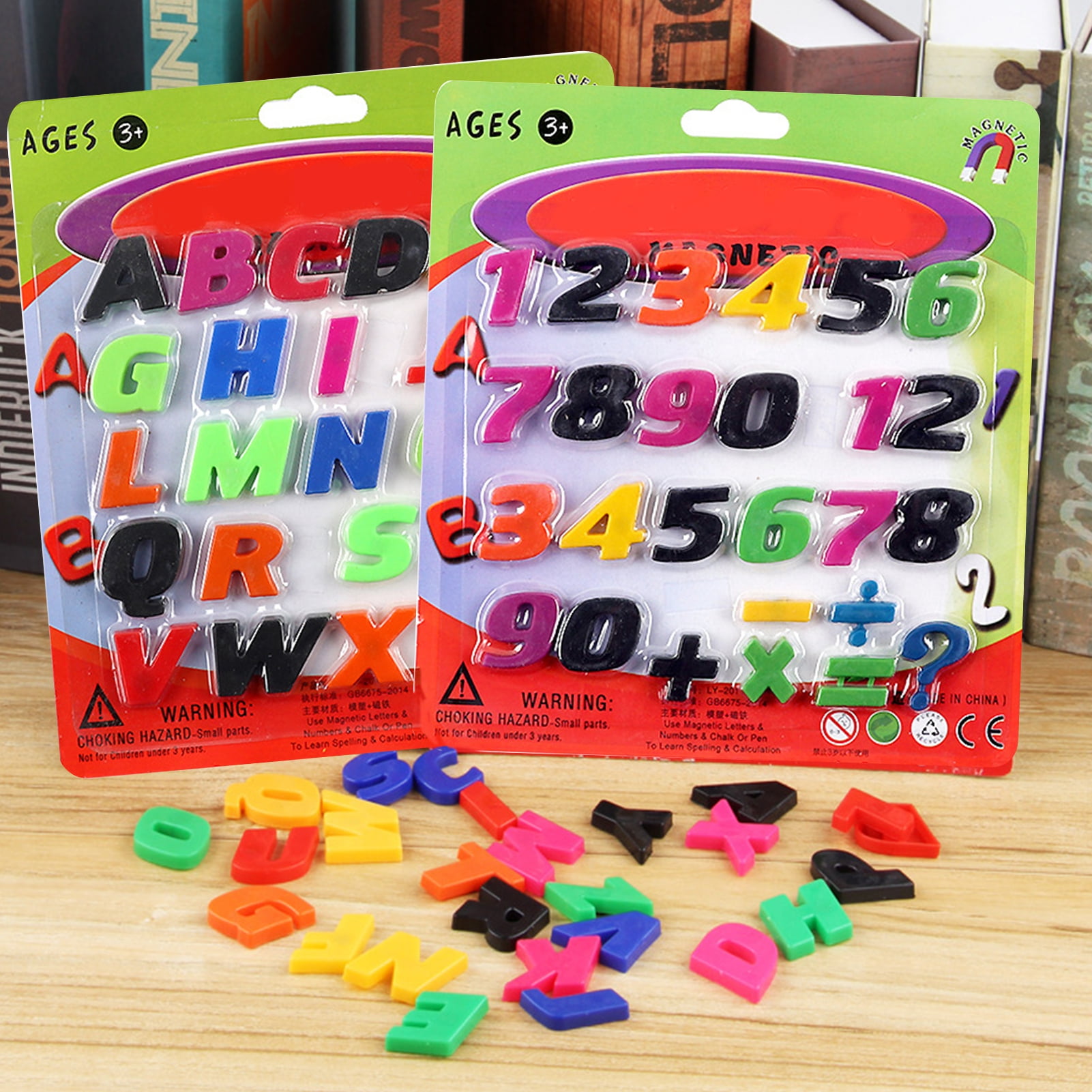 Washranp 3D Magnetic Letters and Numbers Stickers,Waterproof Reusable ...