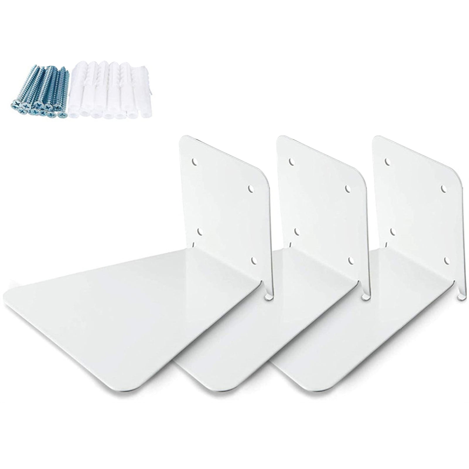 Washranp 3Pcs Floating Bookshelf with Screw,Metal Floating Shelves ...