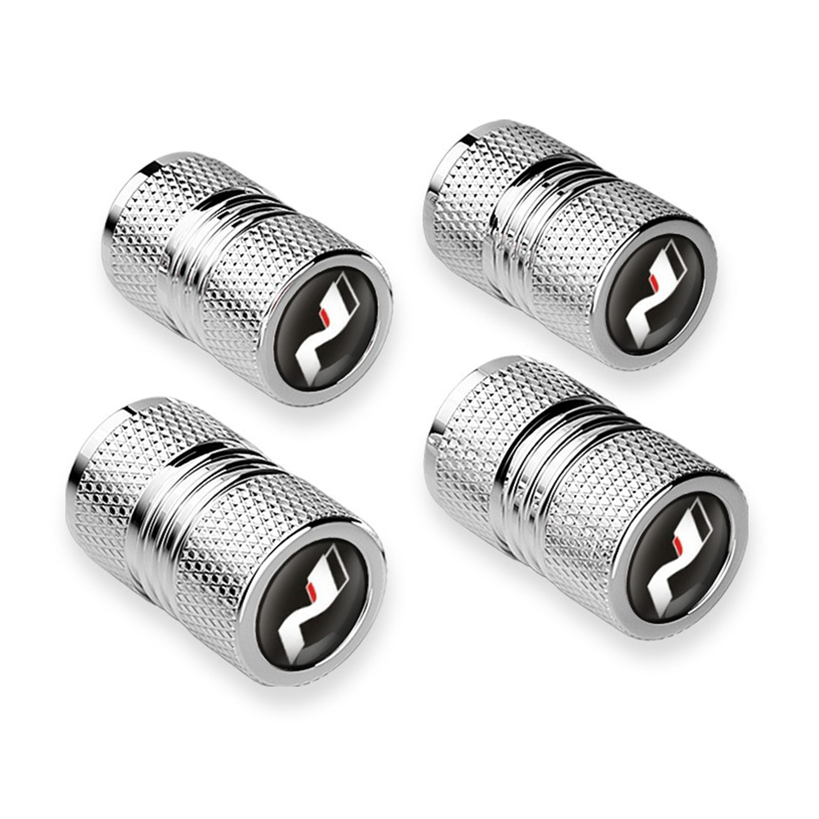 Washranp 4Pcs Black Metal Car Wheel Tire Valve Stem Sleeve Cover ...