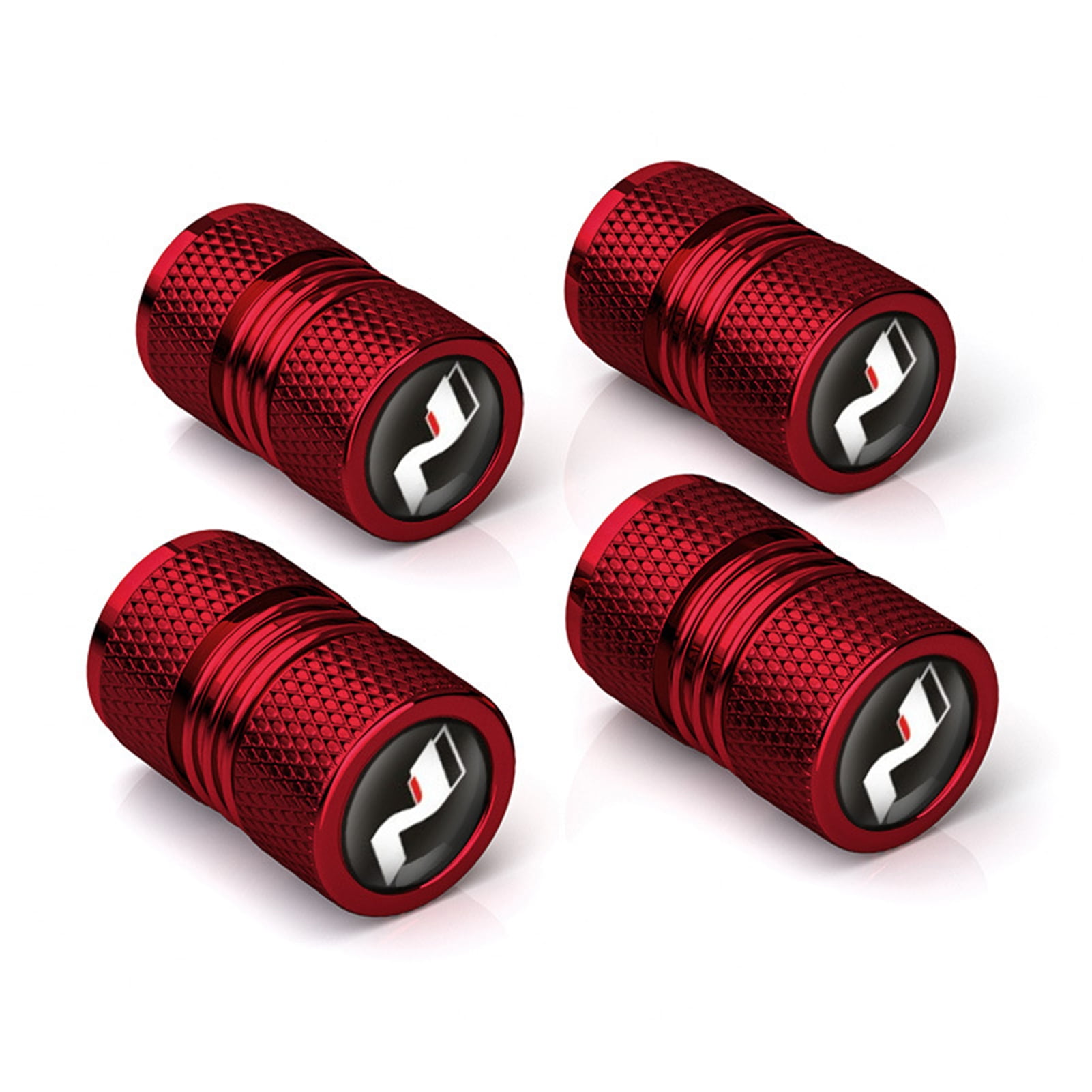 Washranp 4Pcs Black Metal Car Wheel Tire Valve Stem Sleeve Cover ...