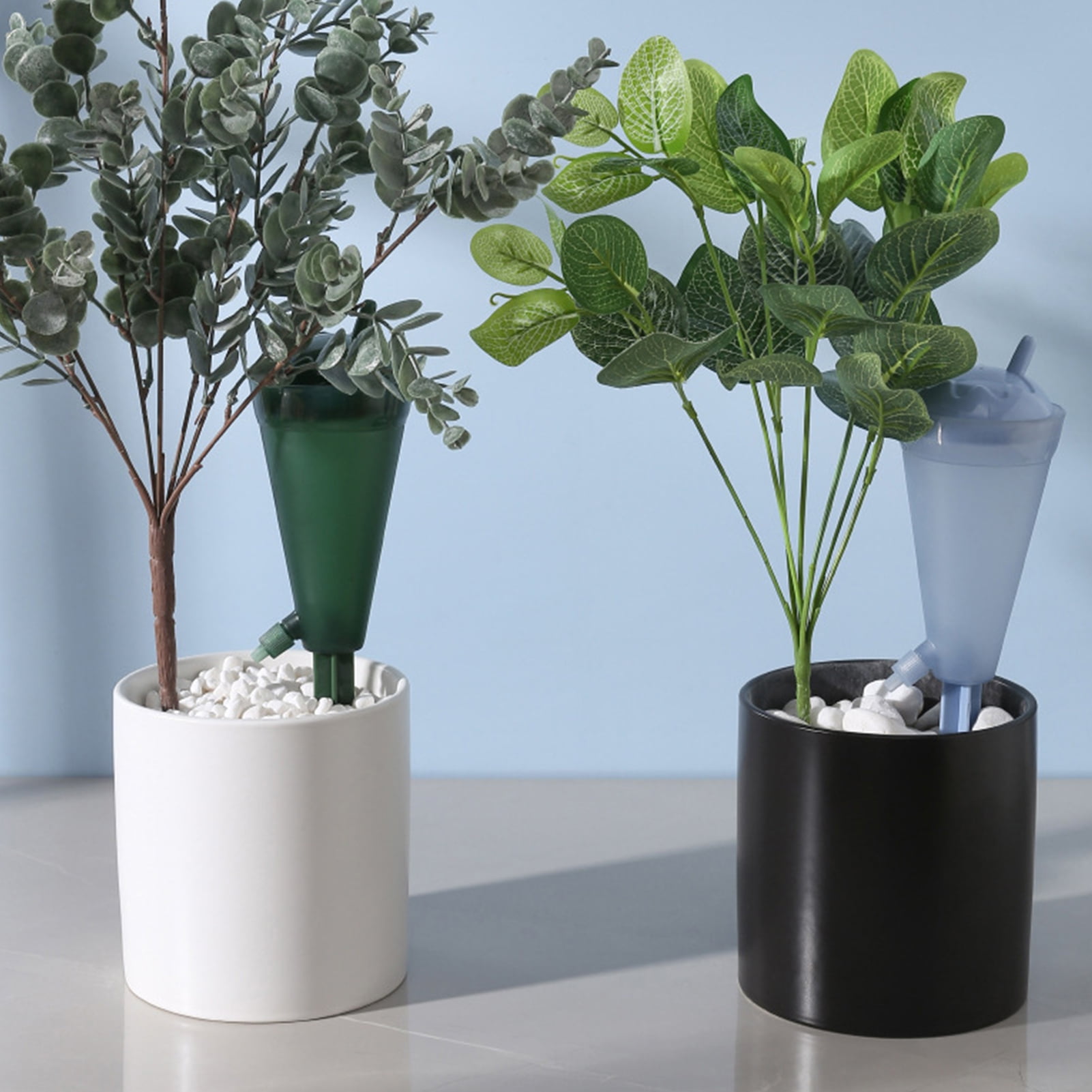 Washranp 4Pcs Plant Waterer Self Watering Globes Spikes,Plastic Cone ...