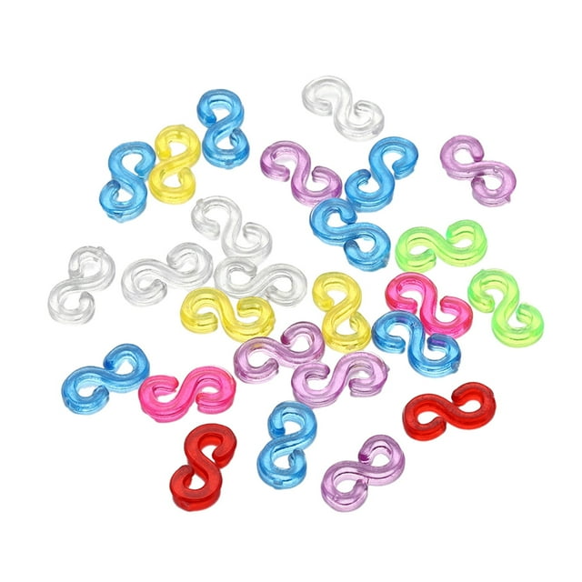 Washranp Arts Crafts Kit - 500Pcs Elastic Buckles, S-shaped Connectors ...