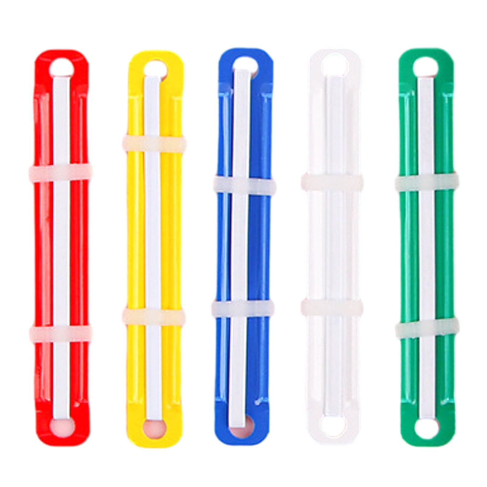 Washranp 50Pcs Paper Fasteners,Plastic Document File Fastener 2-Hole ...