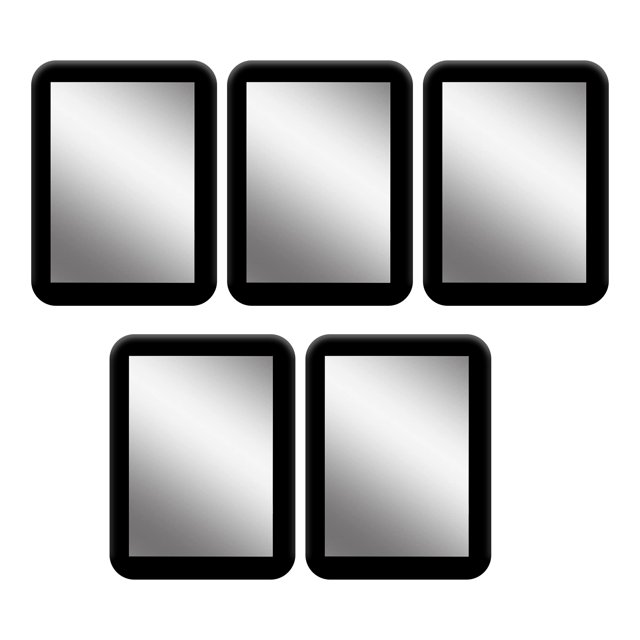 Washranp 5Pcs Magnetic Locker Mirror,Portable Clear View Small Mirrors ...