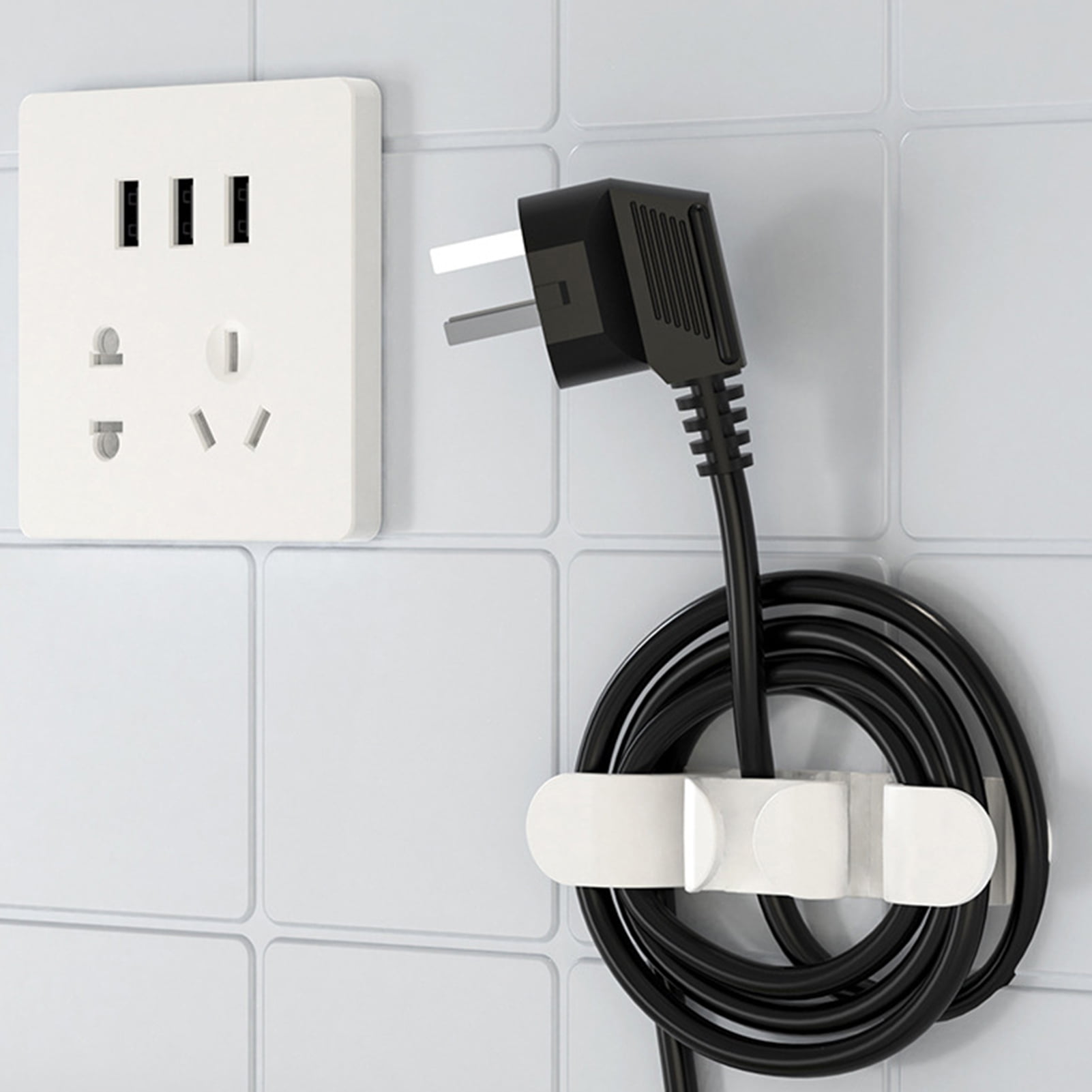 Washranp 6Pcs Cord Organizer Racks Adhesive Anti deform Wire Cord ...