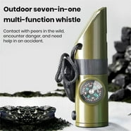 TIKA 7-in-1 Survival Whistle Kit - Outdoor Gear with Compass, LED Light ...