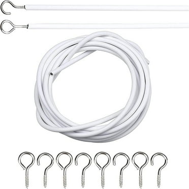 Traverse Rod Slides Curtain Replacement White Plastic Snap-in ...