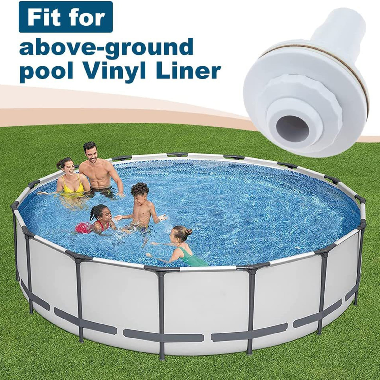 Washranp Above-Ground Pool Complete Return Outlet Jet Fitting,Anti-leak ...